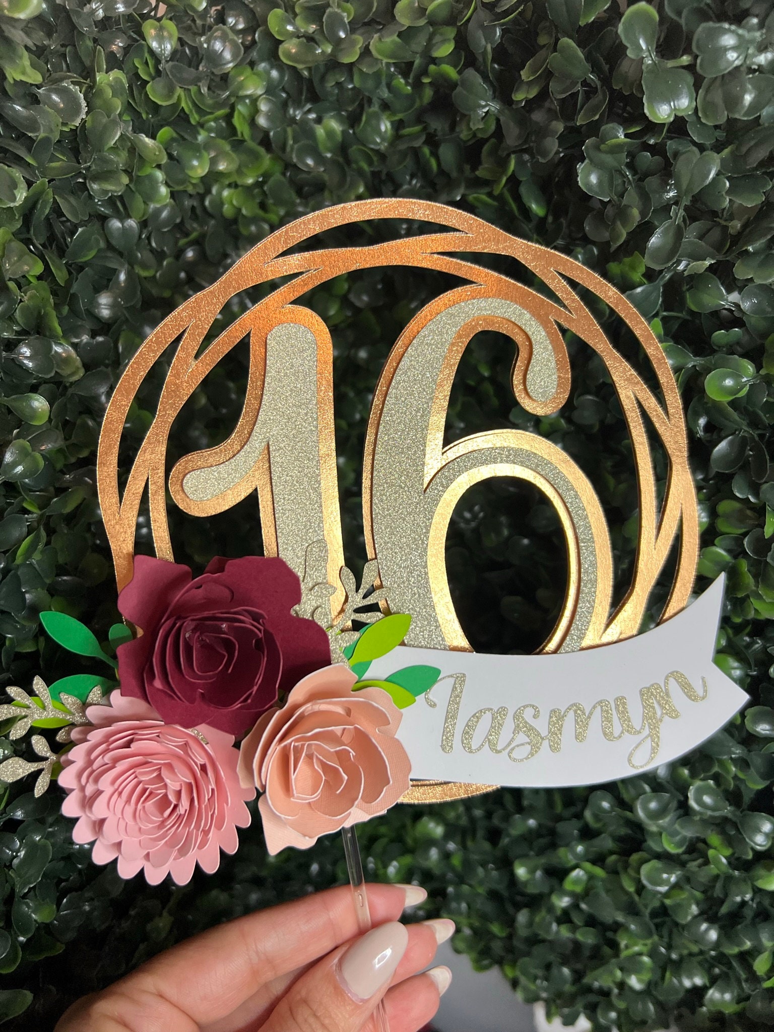 Happy Sweet Sixteen Cake Topper Sweet 16 Cake Topper Happy - Etsy