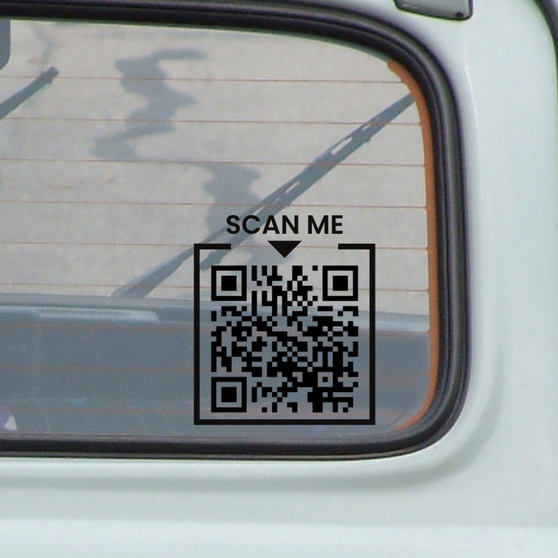 Personalized Qr Code Decal Custom Window Qr Code Storefront - Etsy