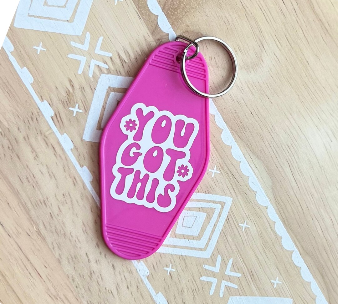 You Got This Vintage Motel Keychain: Retro Key Ring - Etsy