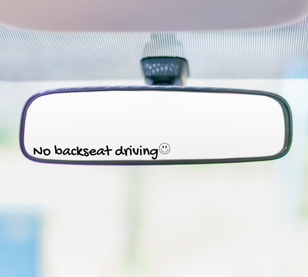 No Backseat Driving, Smiley, Rear View Mirror, Self Love, Vinyl Decal ...