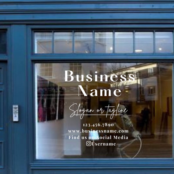 Storefront Window Decals - Etsy