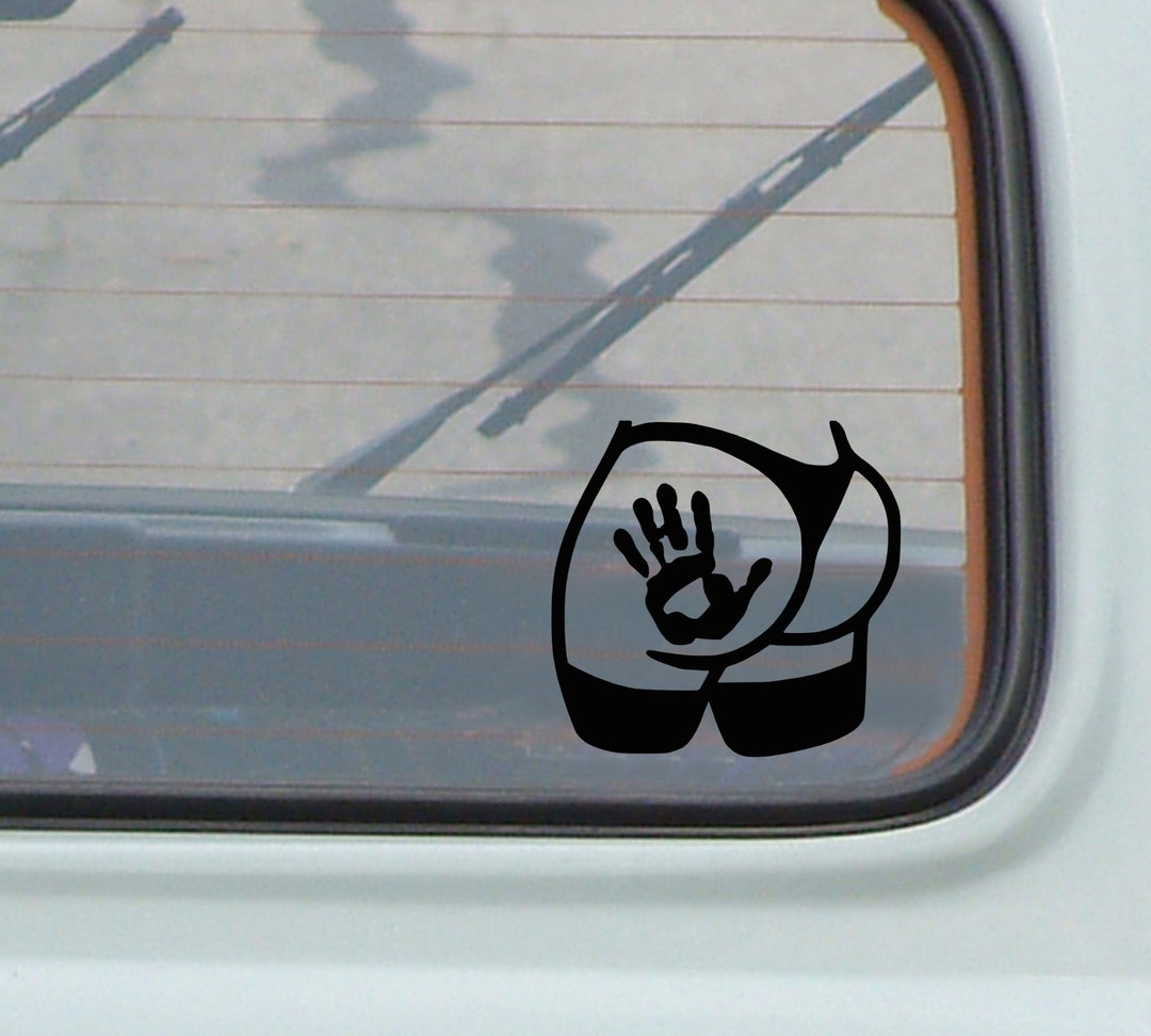 Booty Smack Decal, Booty, Car Decal, Vinyl Decal, Laptop, Hydroflask ...