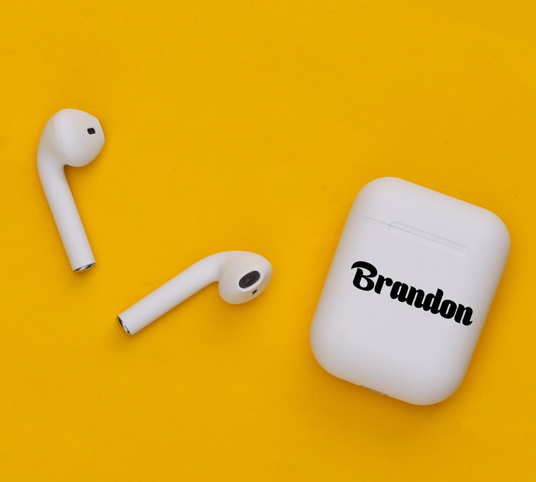 Custom Name AirPod Case Vinyl Decal: Apple AirPod Pro/classic Sticker ...