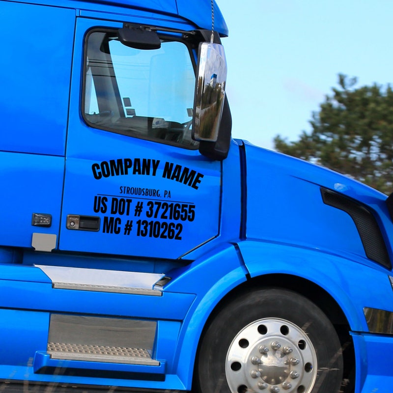 Semi Truck Number Decals - Etsy