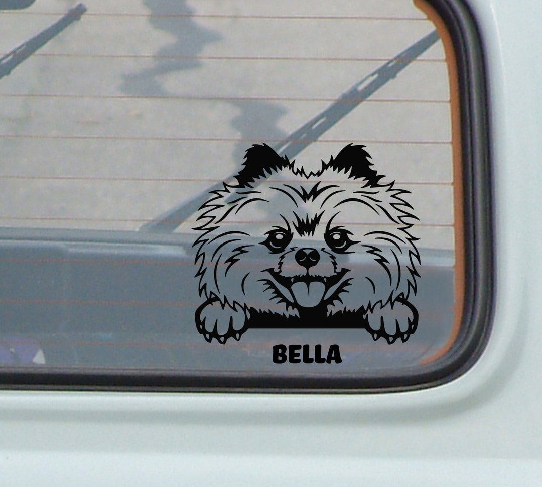 Custom Pomeranian Dog Decal: Car, Laptop, Hydroflask Sticker - Etsy
