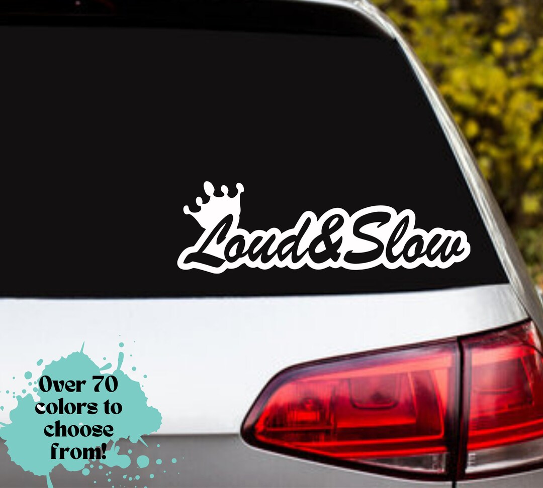 Low & Slow Decal, Racecar, Tuner, Vinyl Decal, Laptop, Hydroflask ...