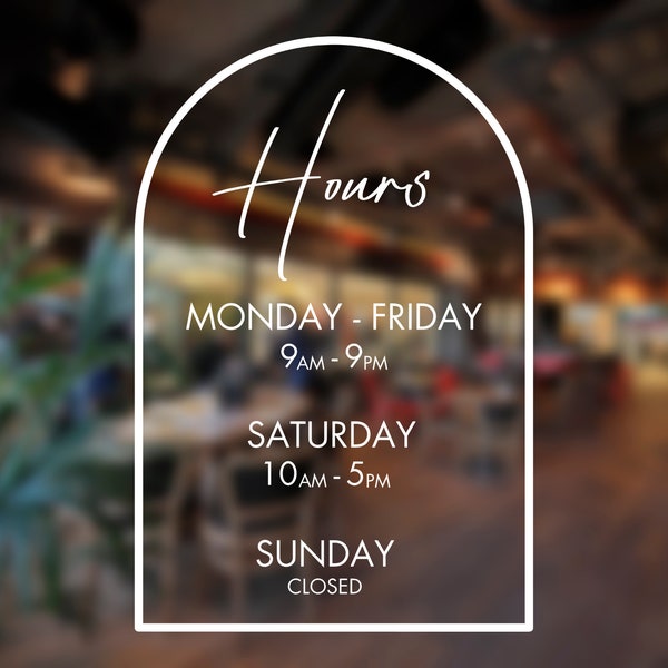 Business Door Decal - Etsy