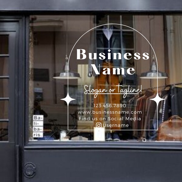 Storefront Window Decals - Etsy