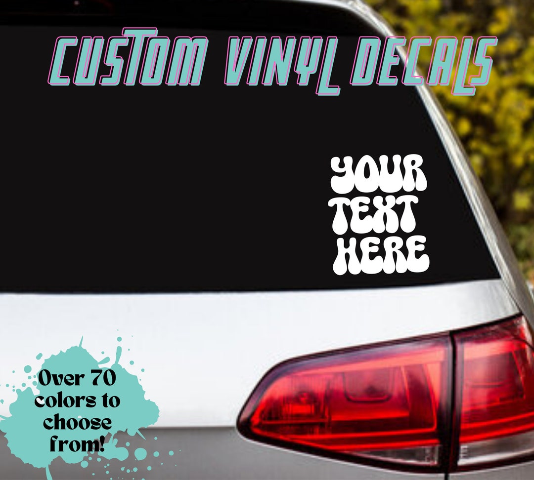 Custom Vinyl Car Decals, Personalized Car Decals, Stickers - Etsy