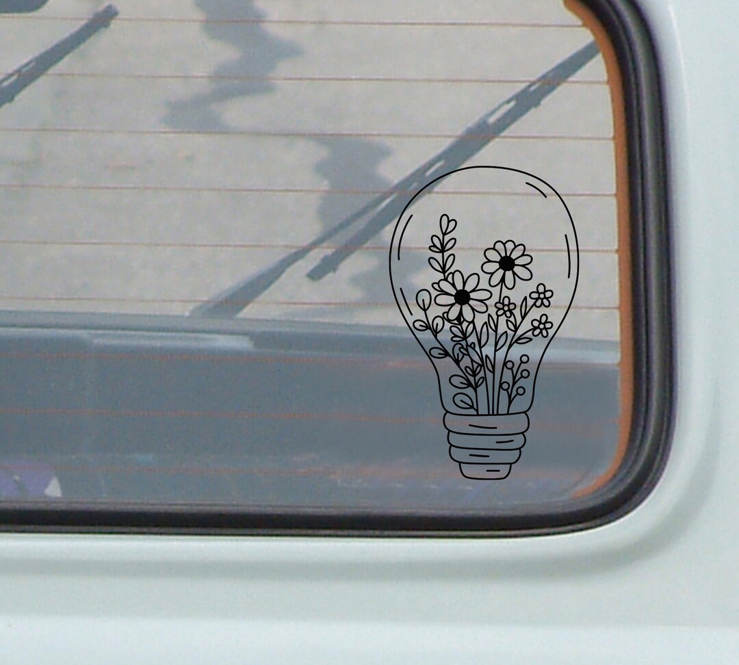 Bulb of Flowers Decal Flowers Car Decal Vinyl Decal - Etsy