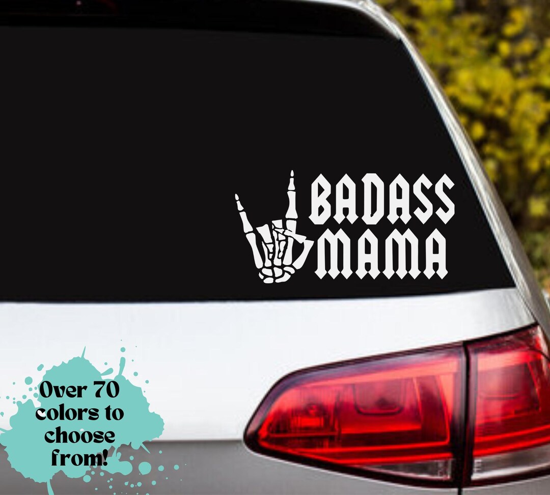 Badass Mama Vinyl Decal: Car, Laptop, Water Bottle Sticker - Etsy