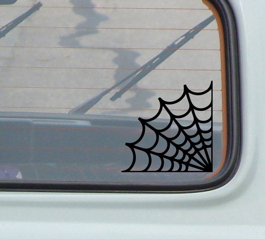 Corner Web Spiderweb Decal Car Decal Vinyl Decal Laptop - Etsy