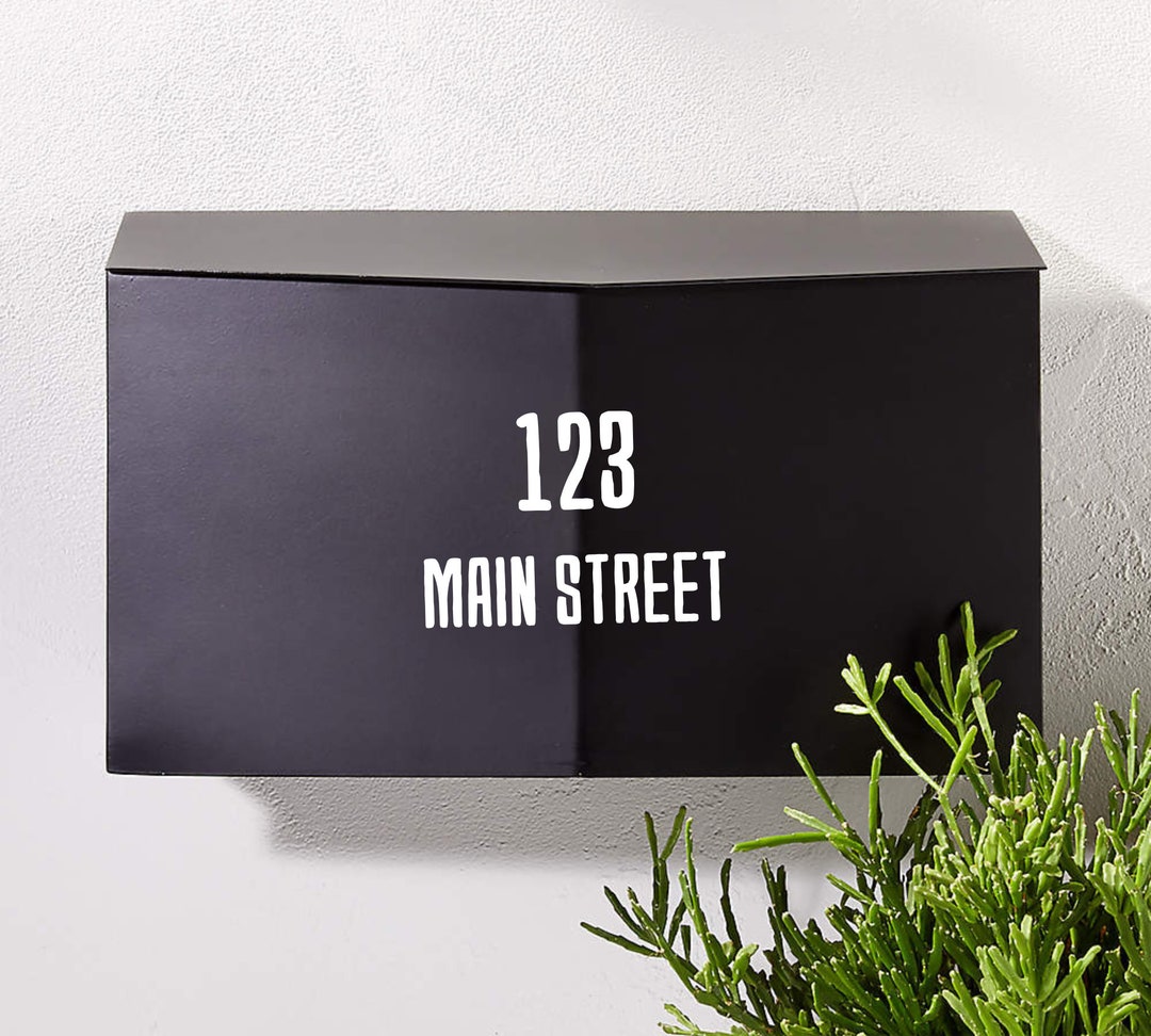 Custom Mailbox Decal, Address Decals, Mailbox Decals, Street Address ...