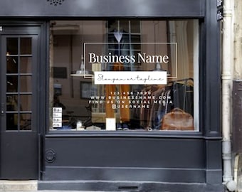 Small Business Window Decal - Etsy