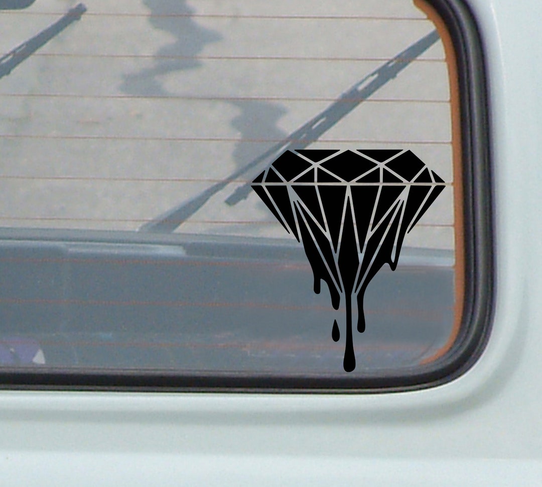 Diamond Drip Car Decal Car Decal Diamond Vinyl Decal - Etsy