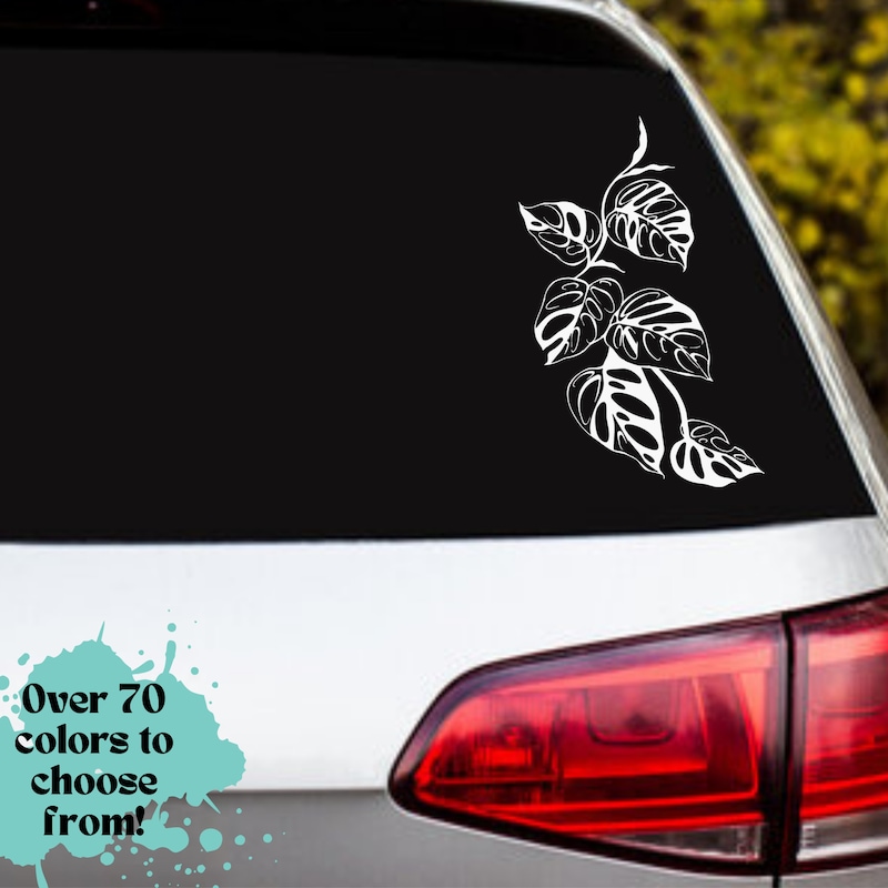 Vinyl Plant Car Decals - Etsy
