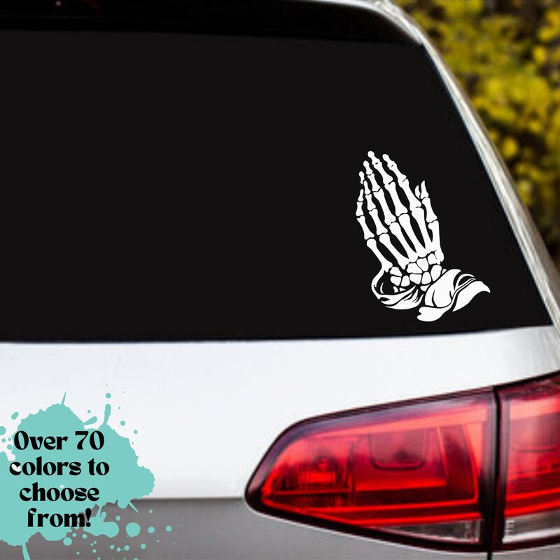 Skeleton Hand Decal - Etsy