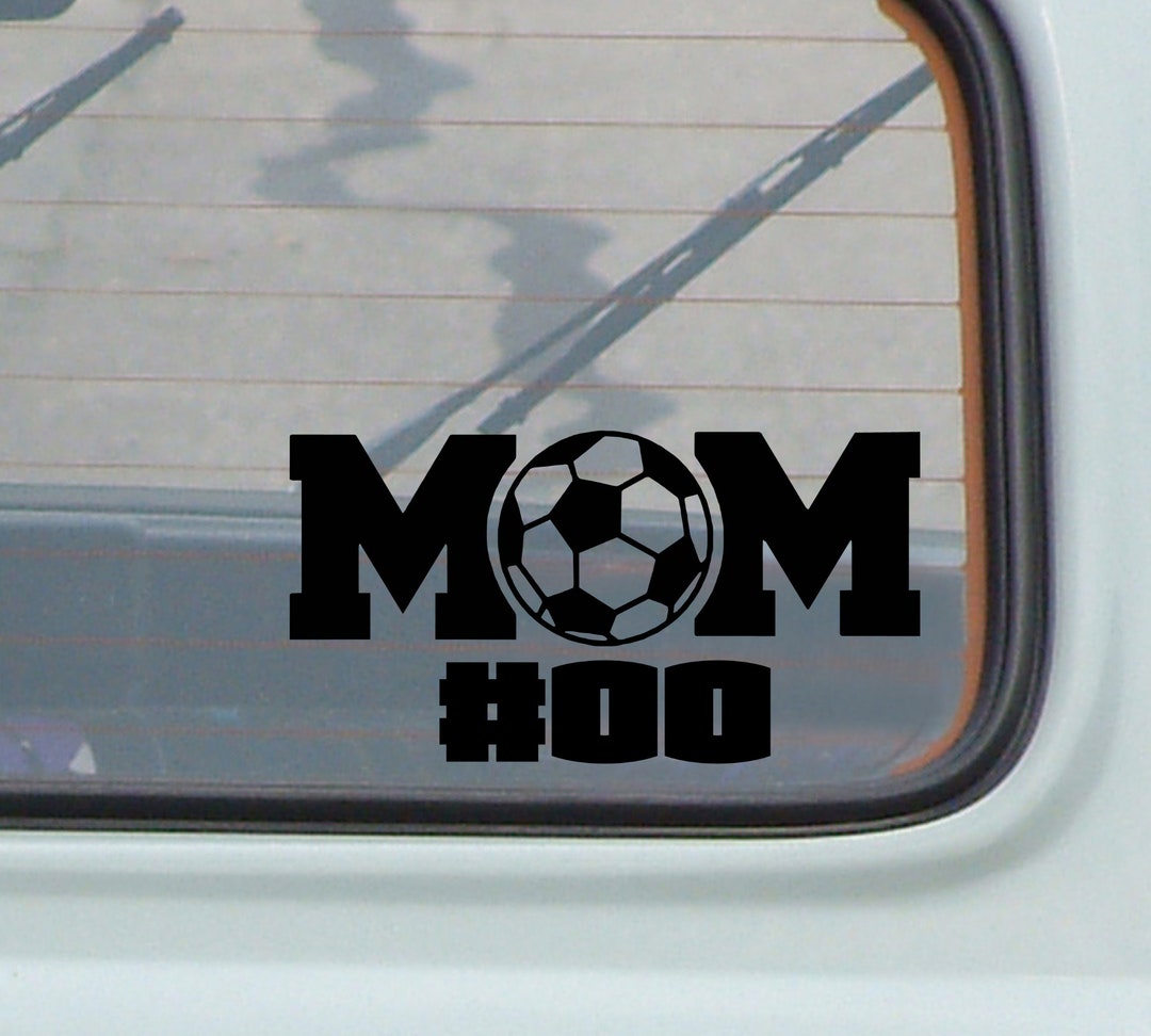 Soccer Mom Custom Number Decal Car Decal Vinyl Decal - Etsy