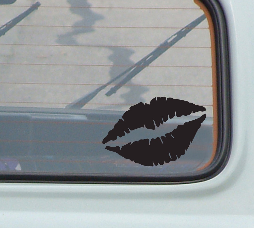 Lips Car Decal, Lips, Car Decal, Vinyl Decal, Laptop, Hydroflask, Phone ...