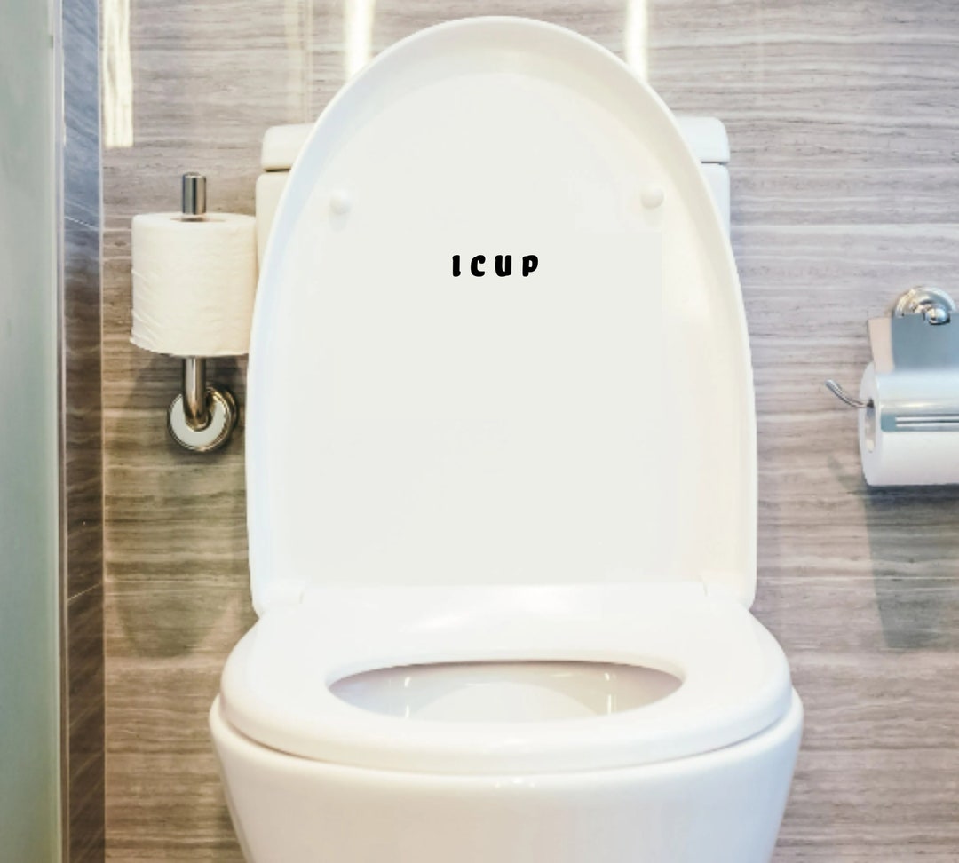 I C U P Toilet Decal, I See You Pee, Bathroom Decor, Home Decor, Funny ...