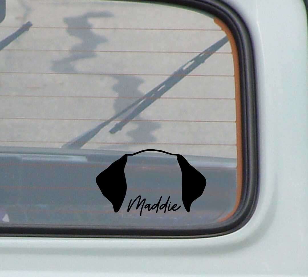 Dalmatian Dog Ear Silhouette Decal, Dog Ears, Cute Car Decals ...