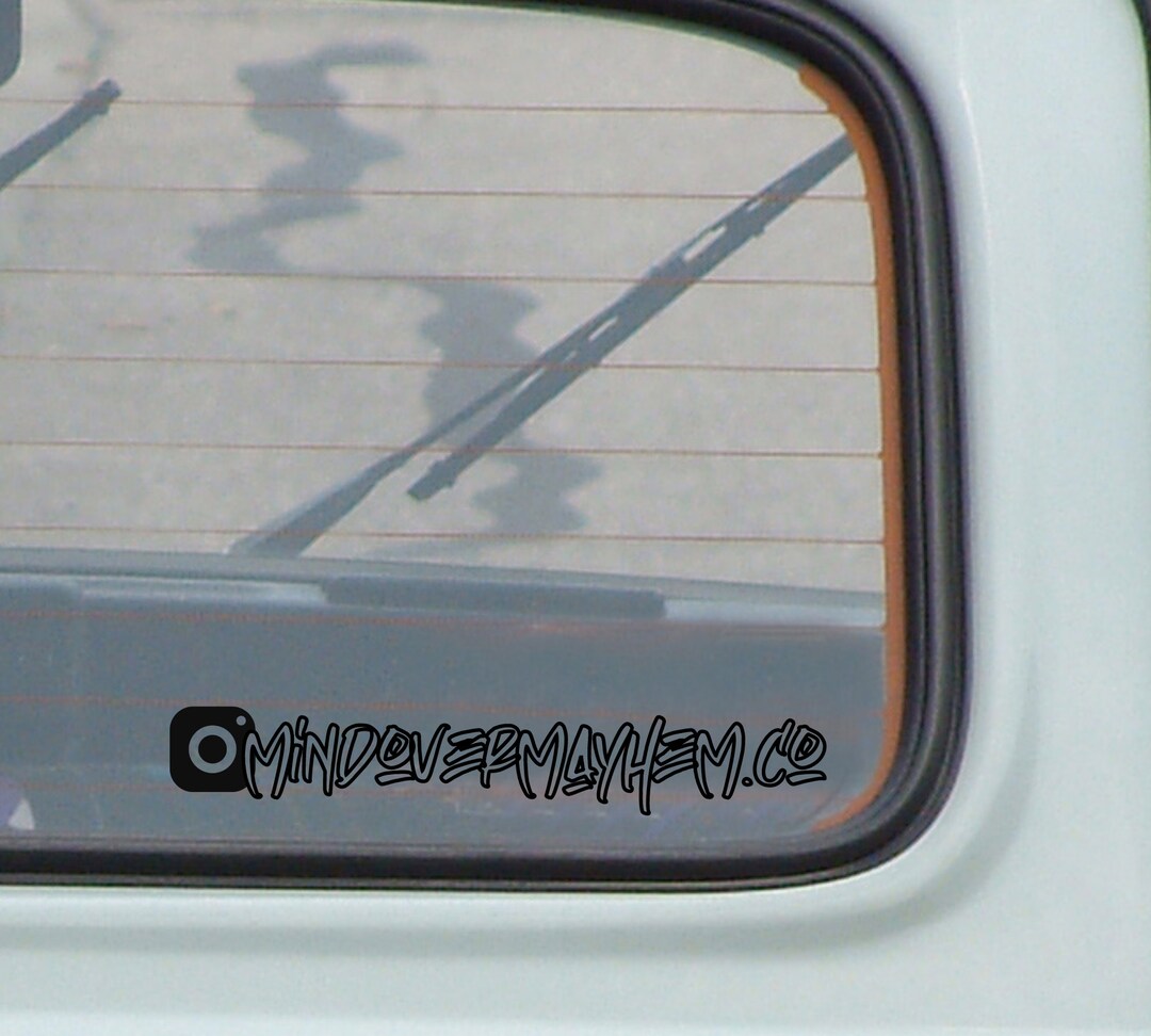 Custom Social Media Vinyl Decals, Vinyl Car Decals, Stickers, Custom Ig ...