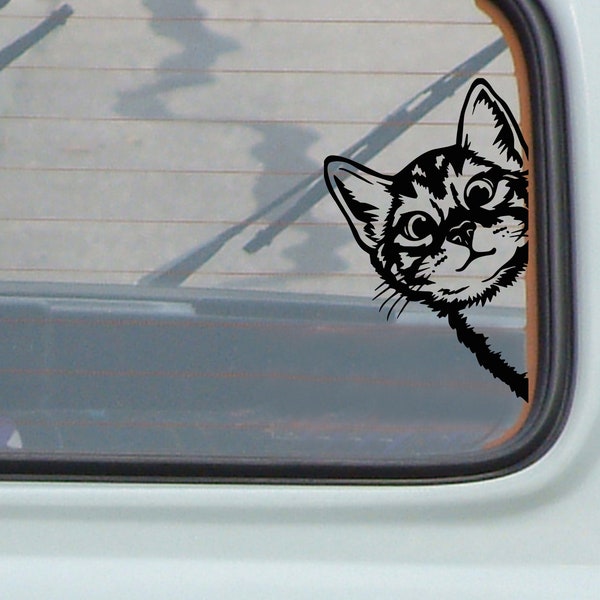 Cat Decal for Car - Etsy