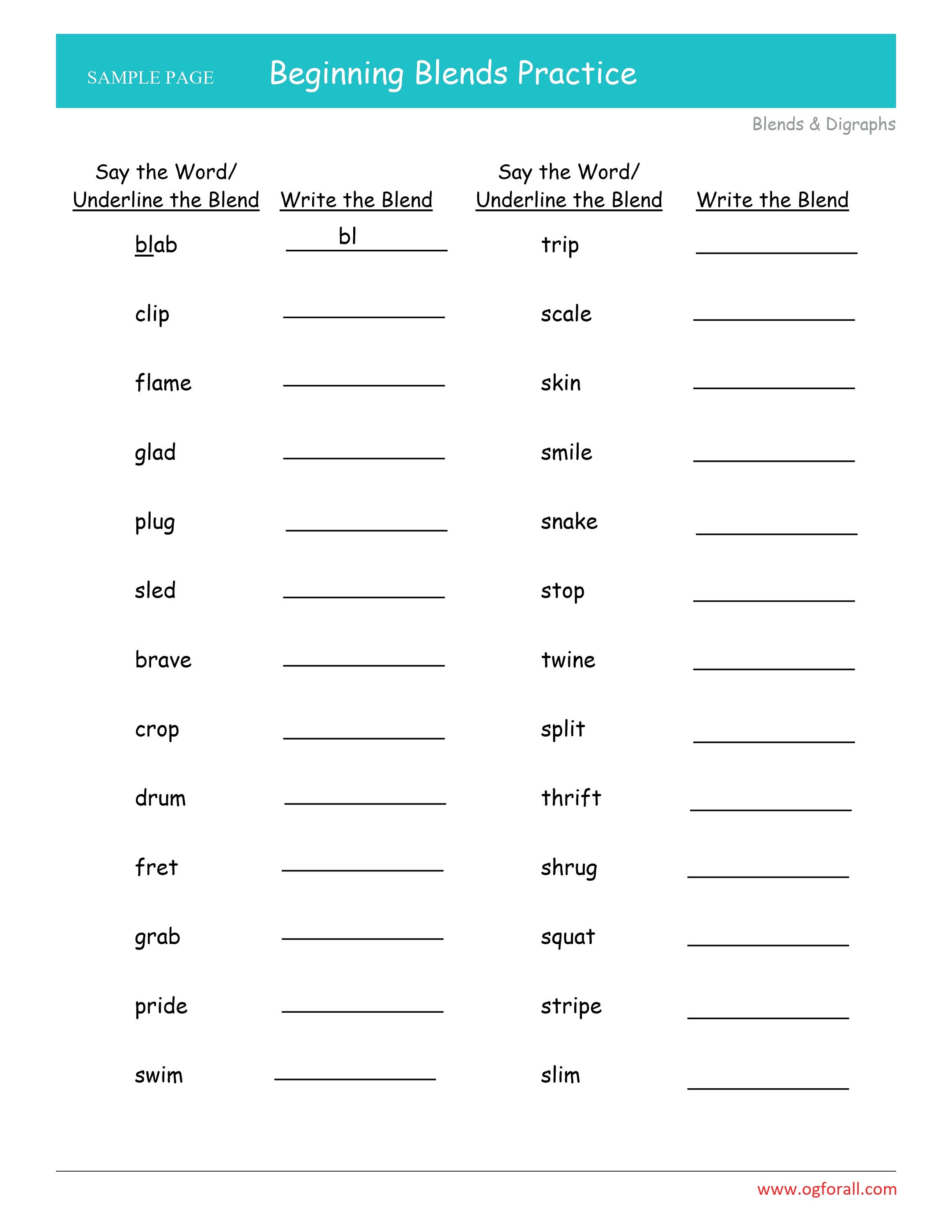 Orton Gillingham Based: Scope & Sequence Workbook 1 - Etsy