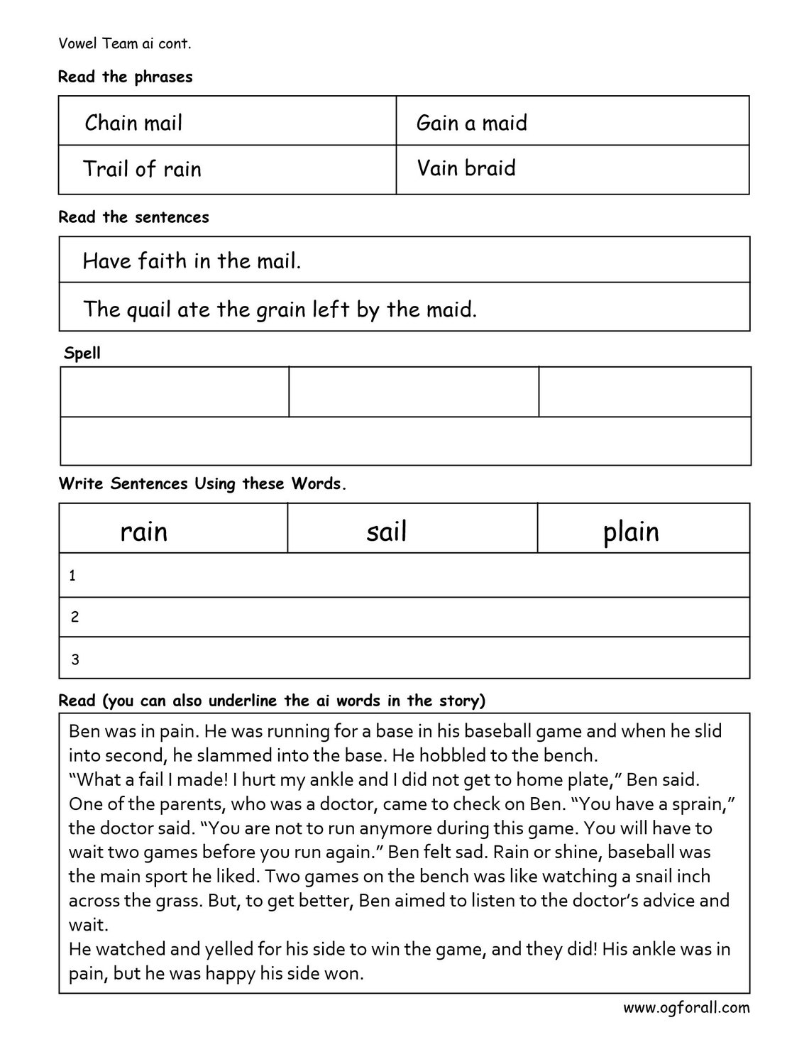 Show & Tell Read and Spell Sheets - Etsy