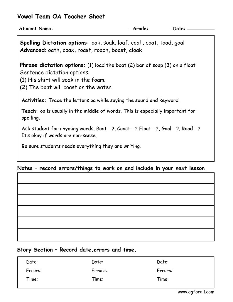 Show & Tell Read and Spell Sheets - Etsy