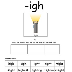 Show & Tell Read and Spell Sheets - Etsy