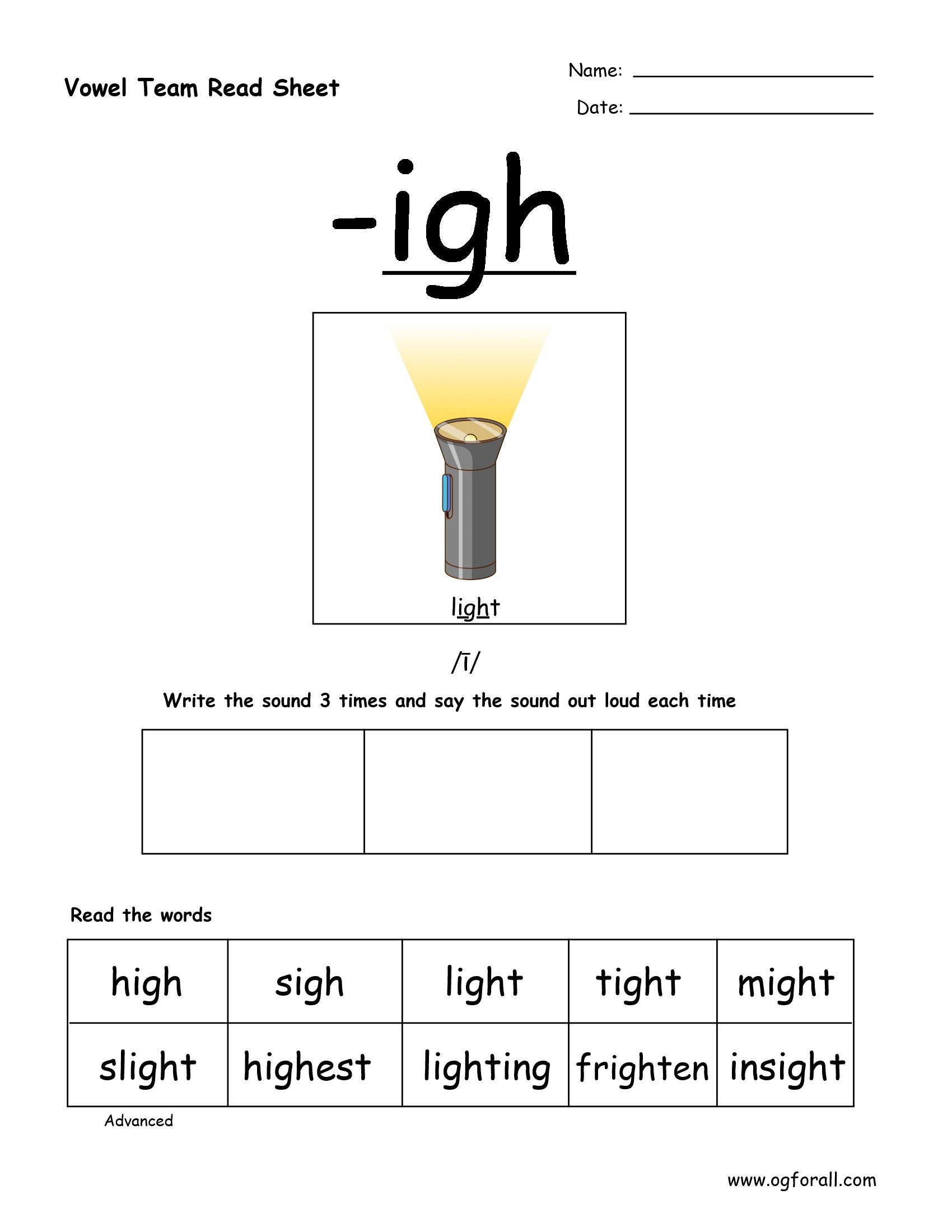 Show & Tell Read and Spell Sheets - Etsy