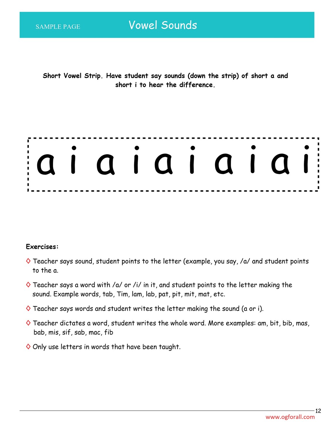 Orton Gillingham Based: Scope & Sequence Workbook 1 - Etsy