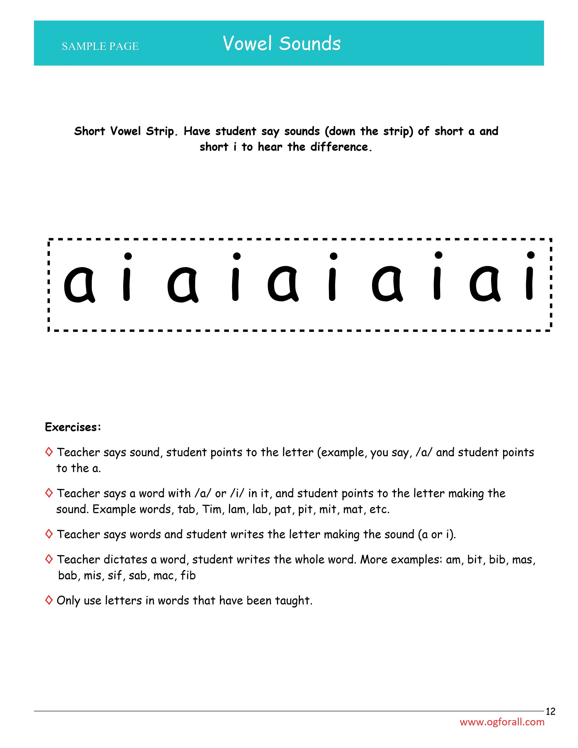 Orton Gillingham Based: Scope & Sequence Workbook 1 - Etsy