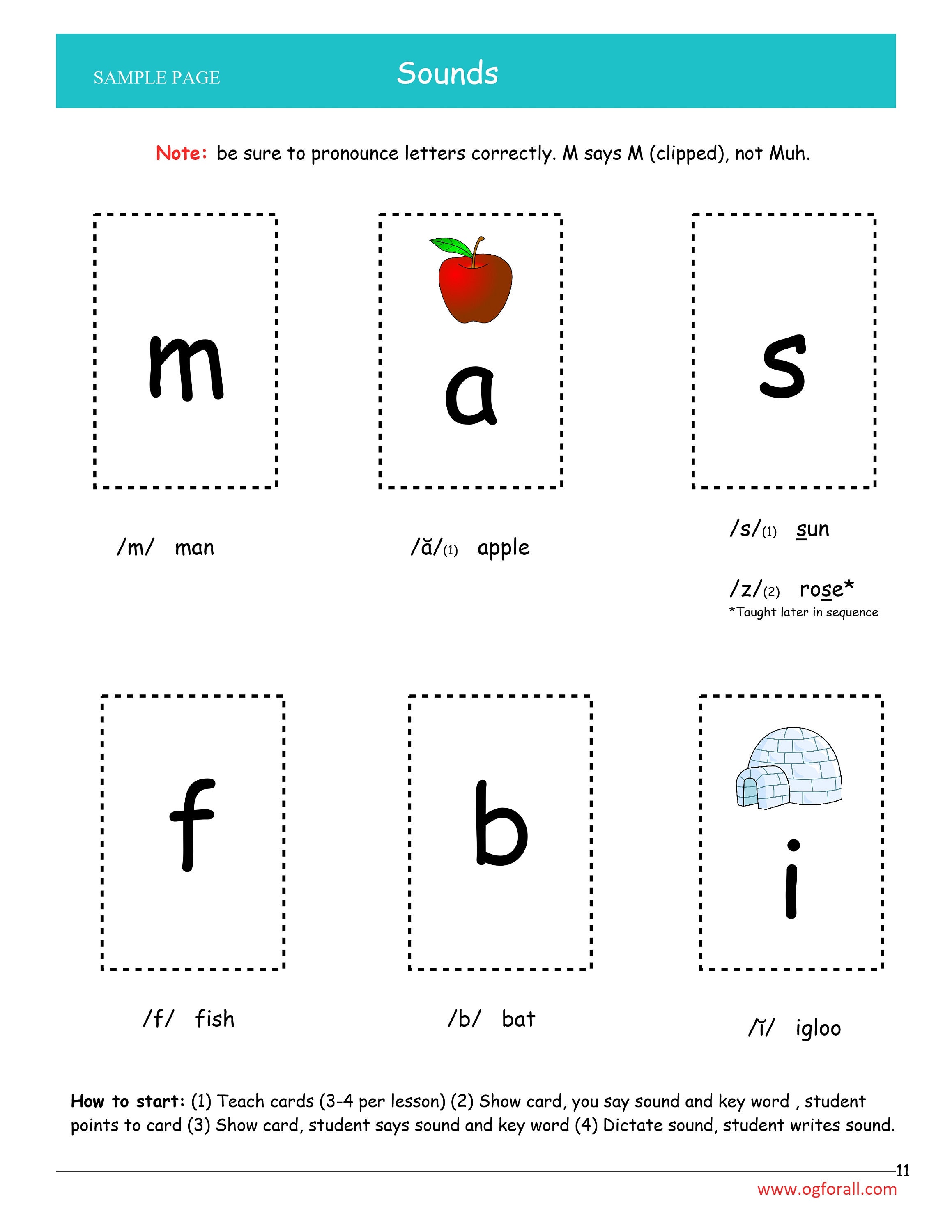 Orton Gillingham Based: Scope & Sequence Workbook 1 - Etsy