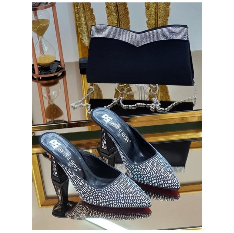 Matching Shoes and Bag Set for Women Evening Bags Wedding Clutch and ...