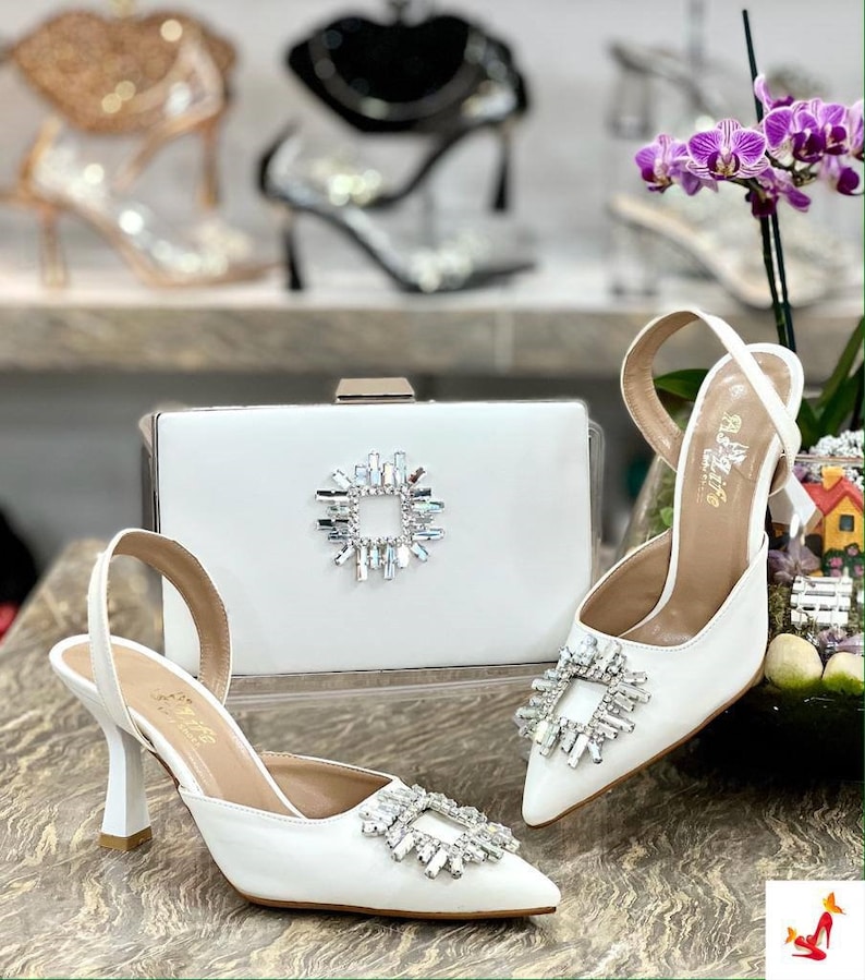 Matching Shoes and Bag Set for Women Evening Bag Wedding - Etsy
