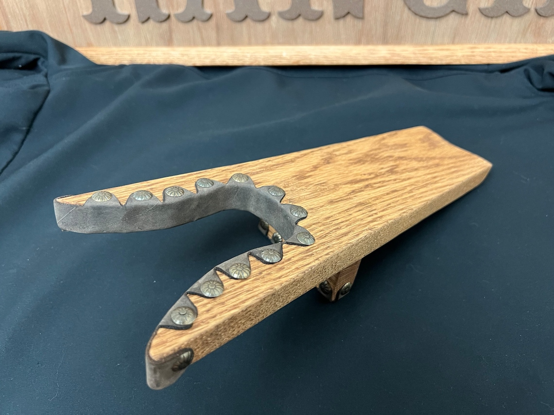 Custom Wooden Boot Jack Leather Boot Jack Oak Unique Gift - Etsy