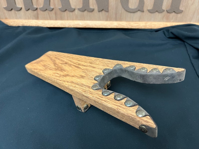 Custom Wooden Boot Jack Leather Boot Jack Oak Unique Gift - Etsy