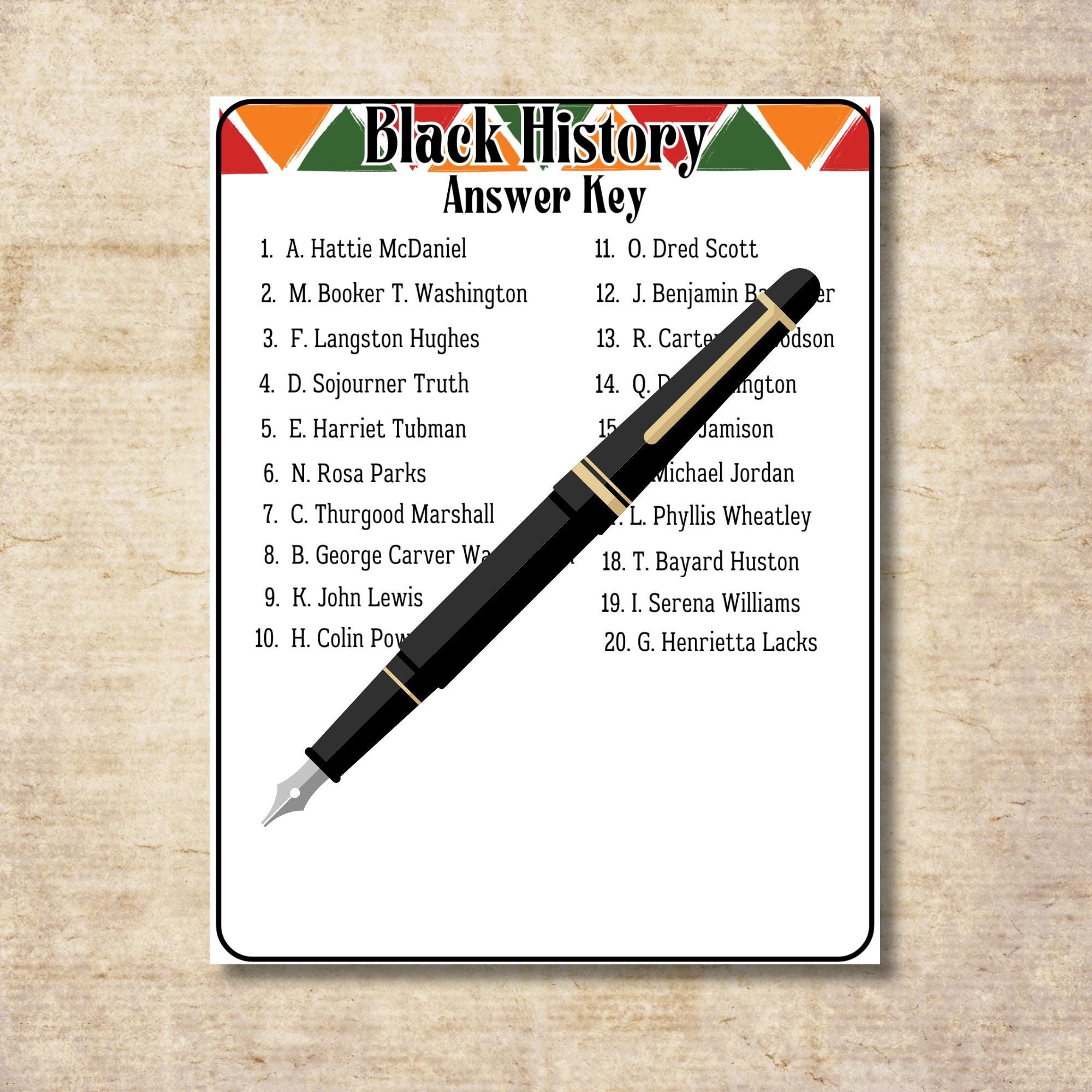 Black History Month Trivia Game, I Am Black History Month Quiz, African ...