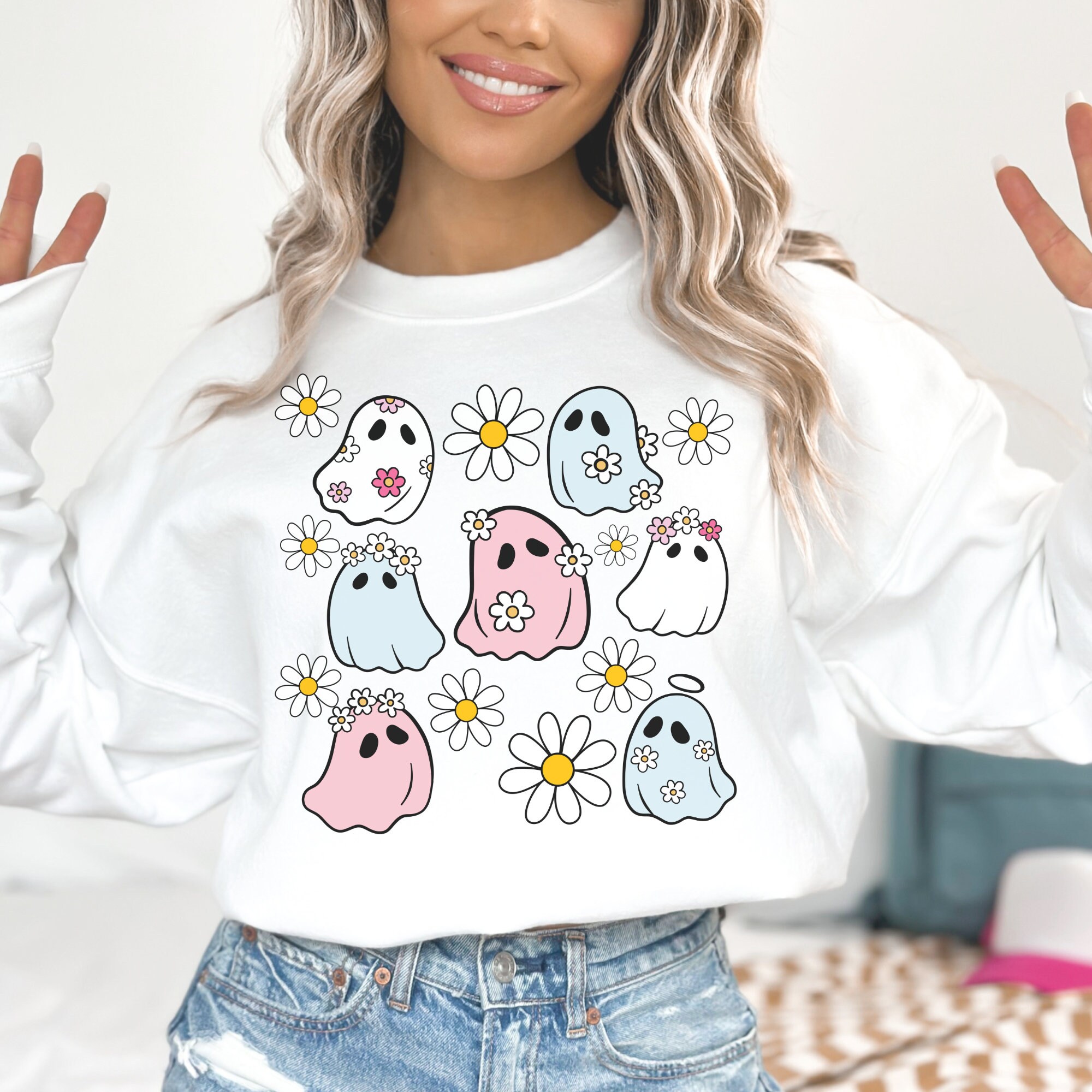 Groovy Ghosts PNG Halloween Ghost SVG Groovy Halloween Cute - Etsy