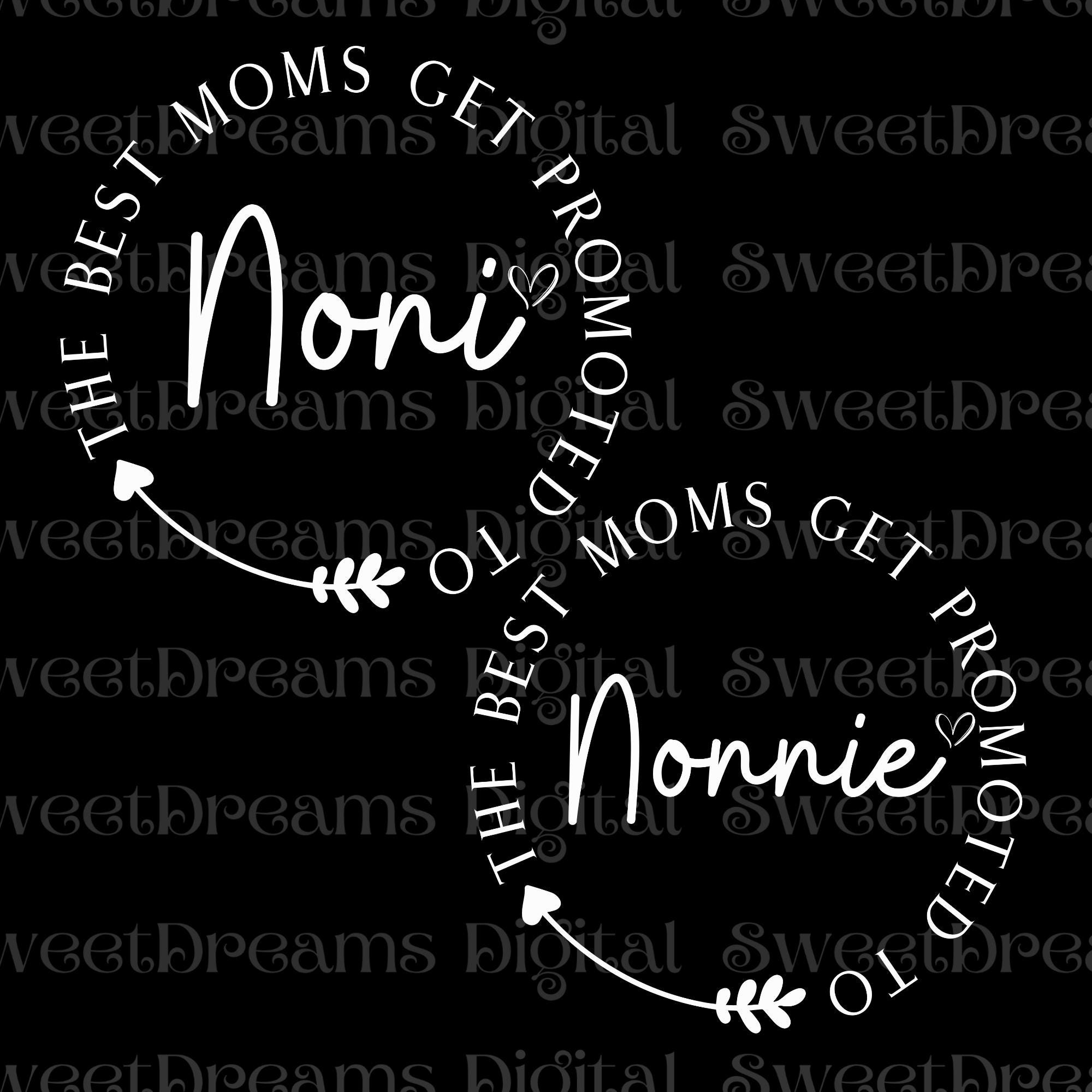 Promoted to Noni Png, Noni Instant Download, Pregnancy Reveal SVG, New ...