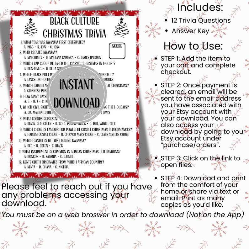 Black Christmas Trivia, Black Culture Trivia, Family Trivia Night ...