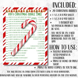Kids Christmas Riddles Game | Christmas Party Game | Christmas Eve ...