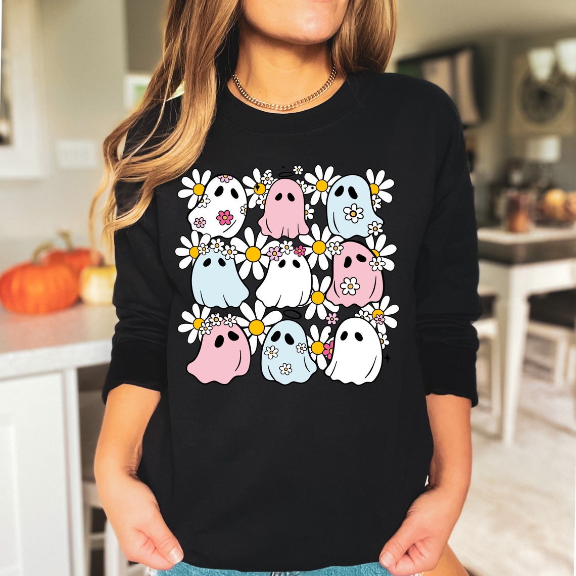 Groovy Ghost PNG Halloween Ghost SVG Groovy Halloween Cute - Etsy