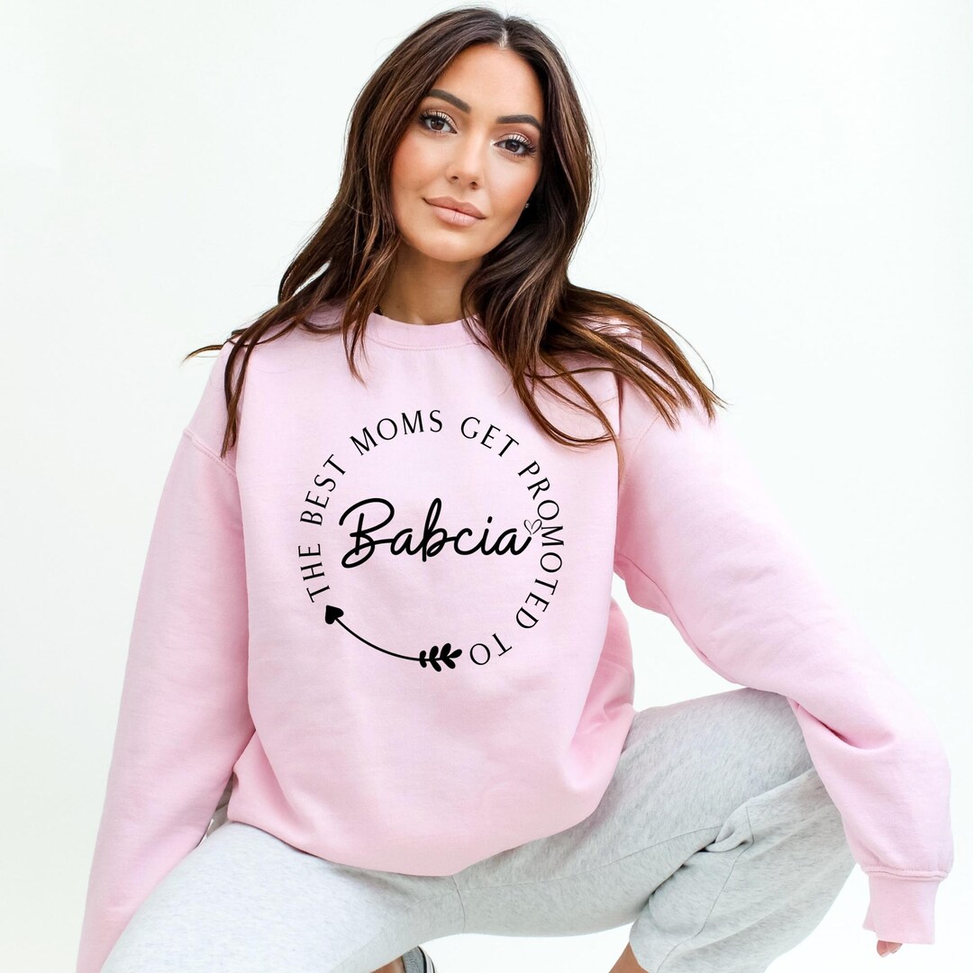 Promoted to Babcia Png, Babcia Shirt Png, Pregnancy Reveal SVG, New ...
