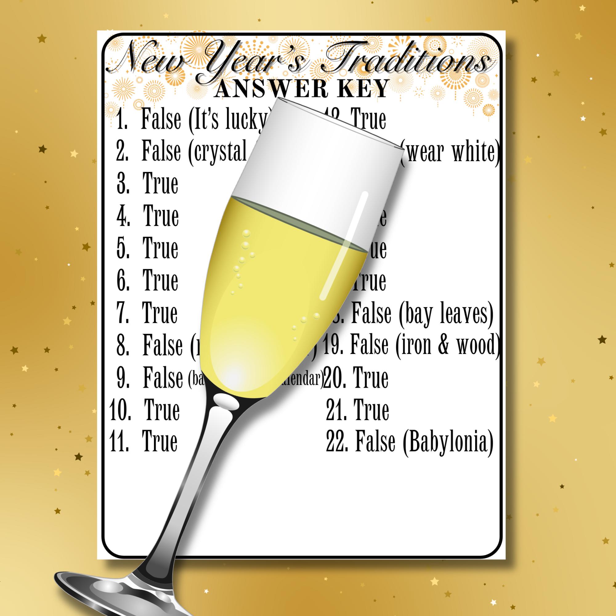 New Year Trivia Game, Printable New Year Games, New Year's Eve Game ...