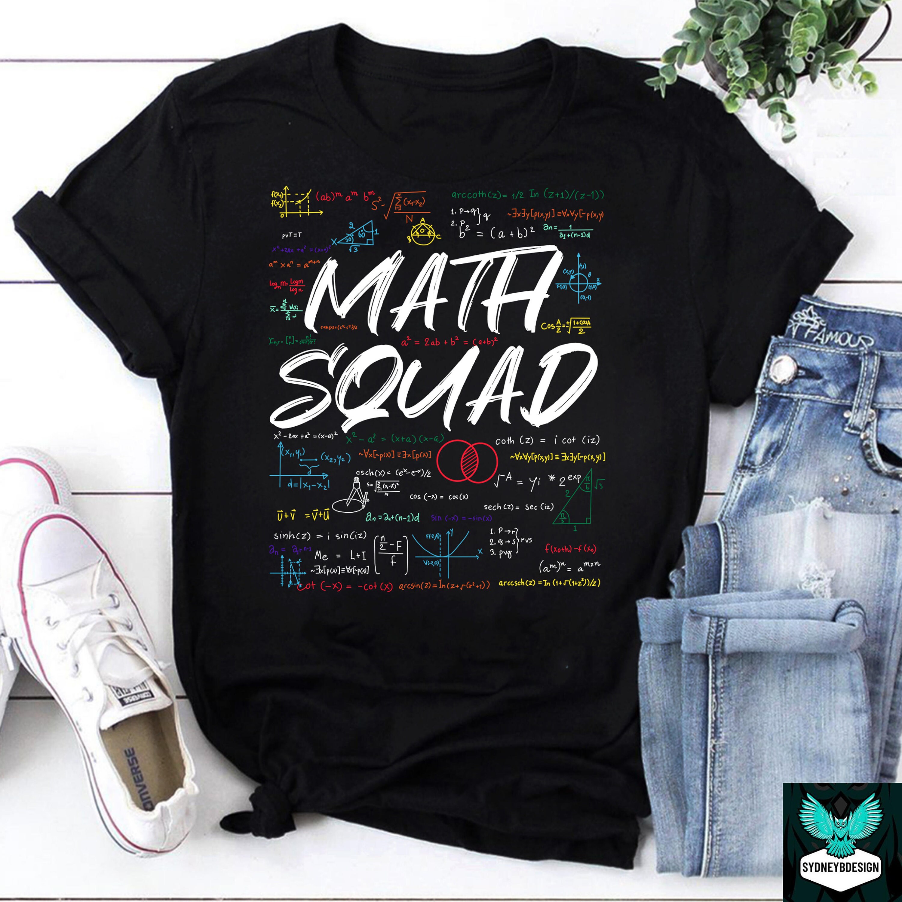 Math Squad Teacher Appreciation Vintage T-shirt, Teacher Shirt ...