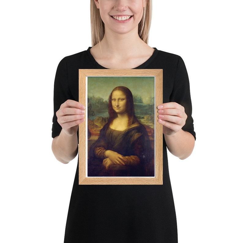Leonardo Da Vincis Portrait Of Mona Lisa Del Giocondo Etsy