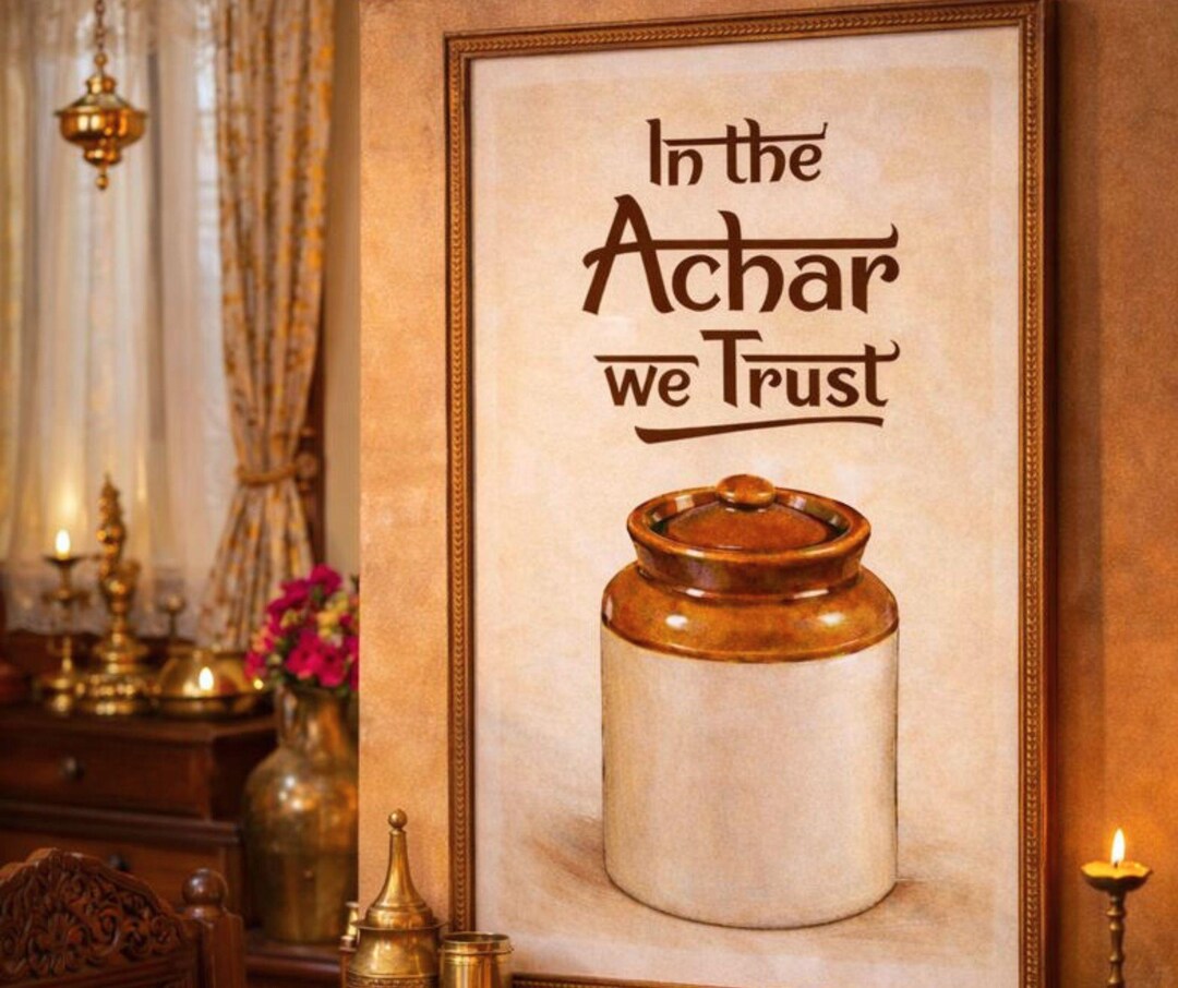 Indian Food Modern Art, Achar Print, Indian Food Modern Art, Asian Food ...
